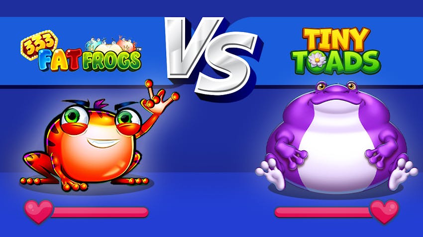 Tiny Toads vs. 333 Fat Frogs slottikamppailu! Pelit vertailussa